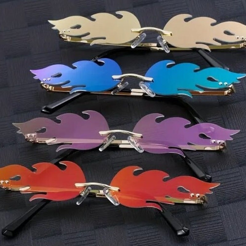Flame Sunglasses - Etsy