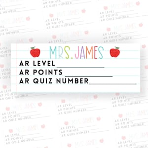 Teacher Book Labels Teacher Name Labels Personalized Teacher Stickers ...