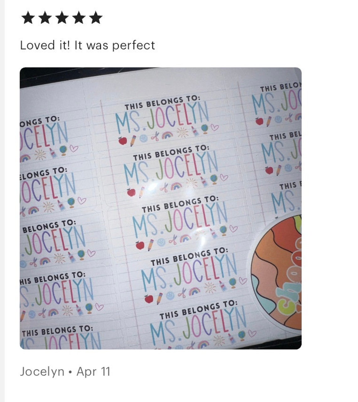 Personalized Teacher Book Labels: Rainbow Library Stickers - Etsy