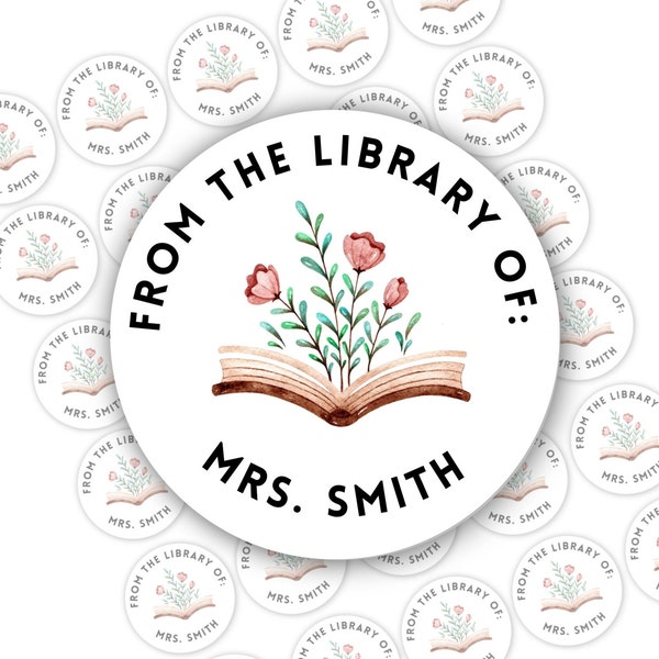 Book Name Stickers - Etsy
