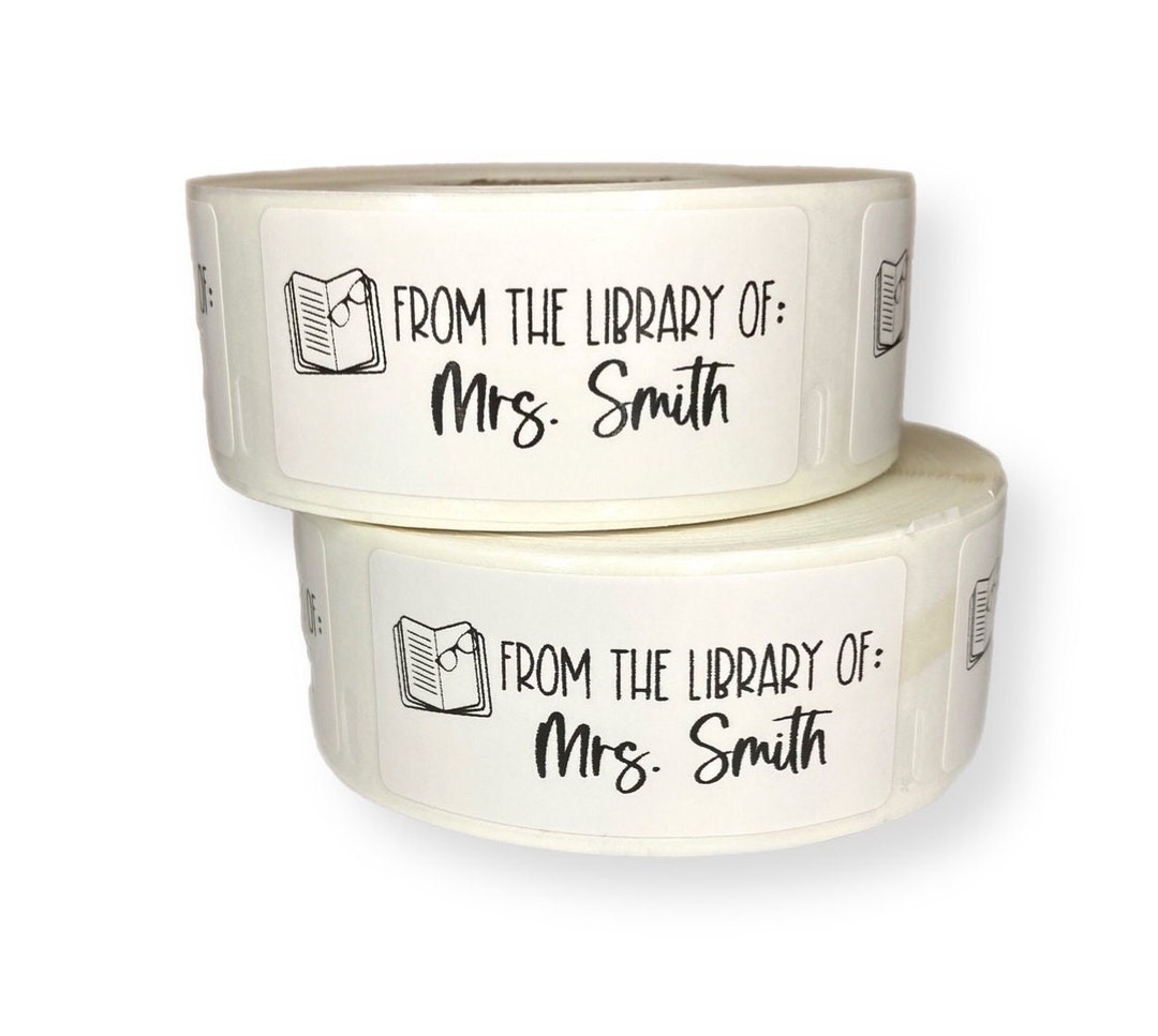 Teacher Book Labels Teacher Name Labels Personalized Teacher Stickers ...