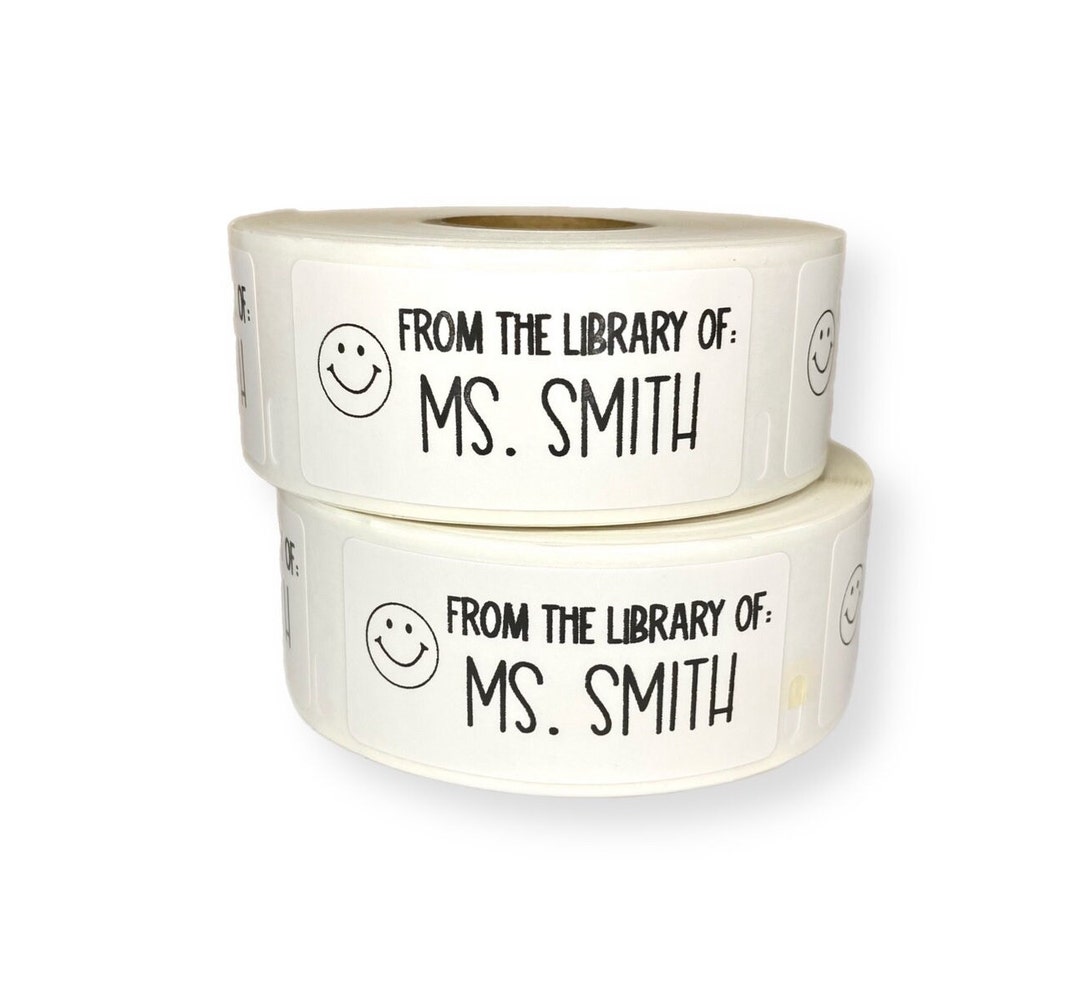 Teacher Book Labels Teacher Name Labels Personalized Teacher Stickers ...