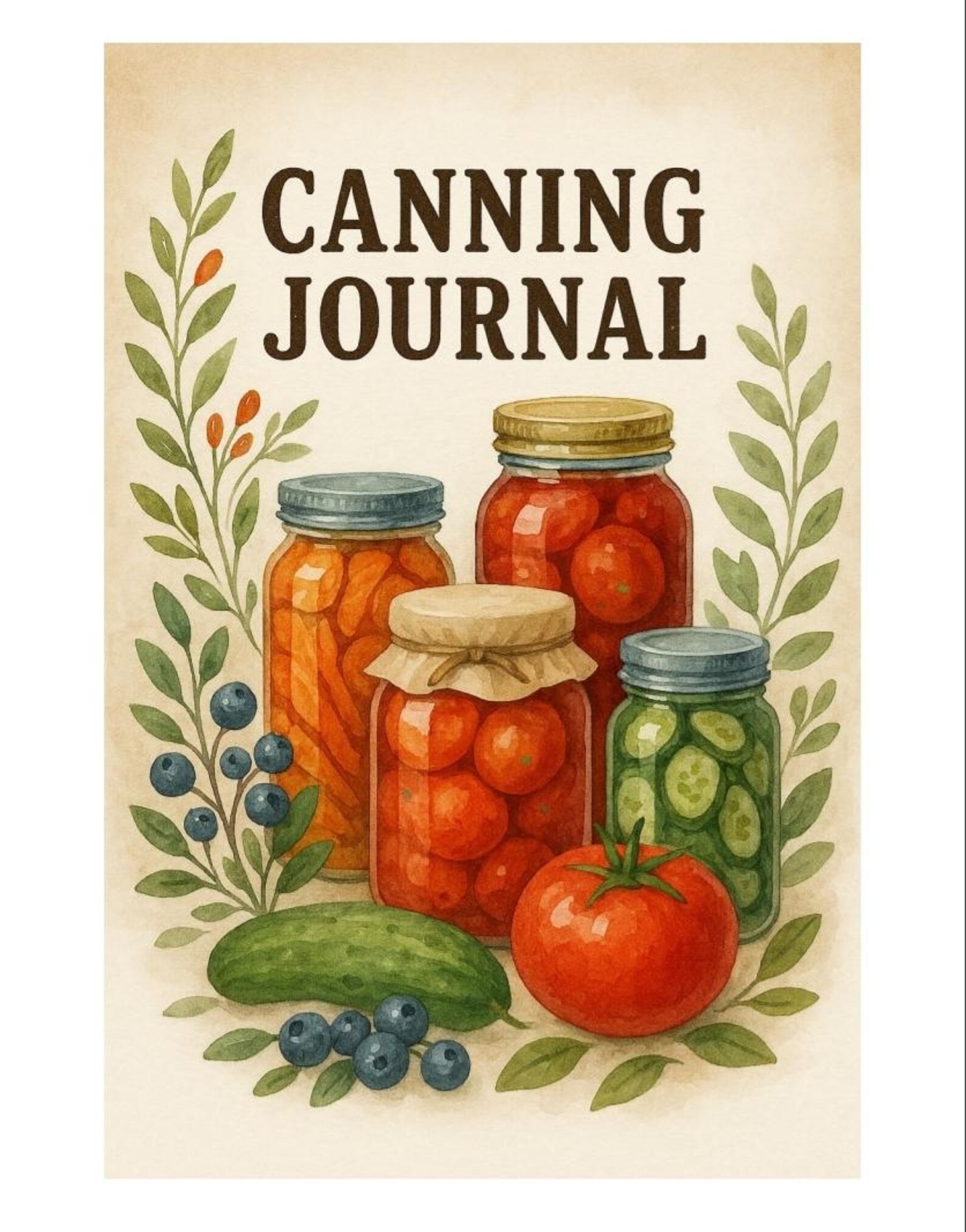 Electronic Canning Journal & Recipe Tracker - Etsy
