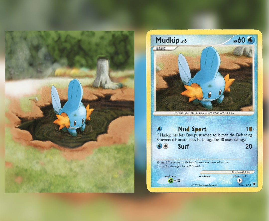 Mudkip Digital Download Print, Pokemon, Mudkip, 2023, Pokemon Cards ...
