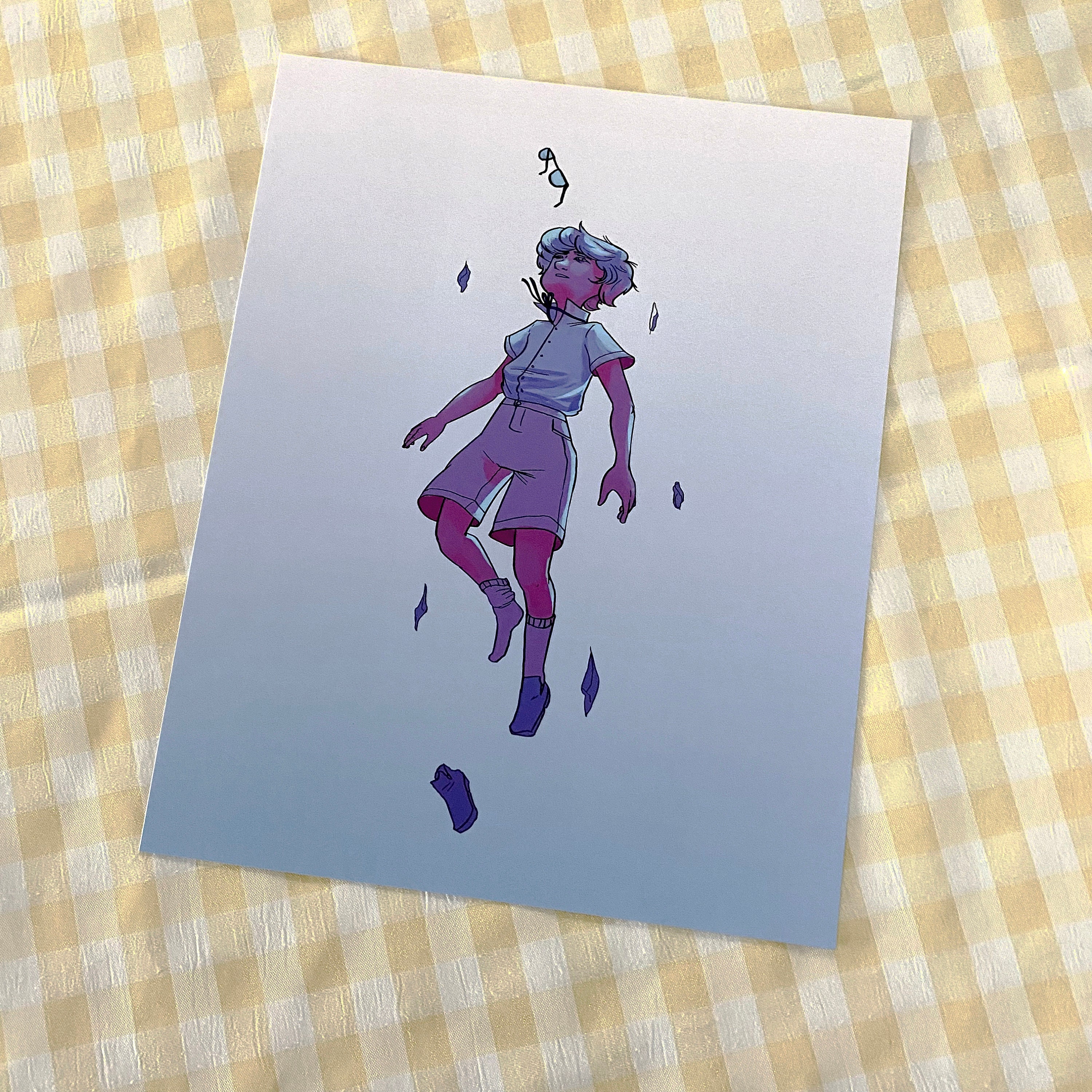 Floating Print Illustration 5x7 and 8x10 for Living Room - Etsy