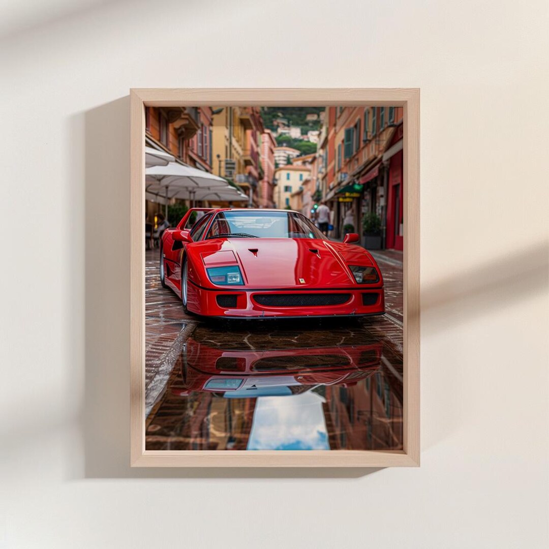 Ferrari F40, Digital Poster, Digital Print, Printable Wall Art - Etsy