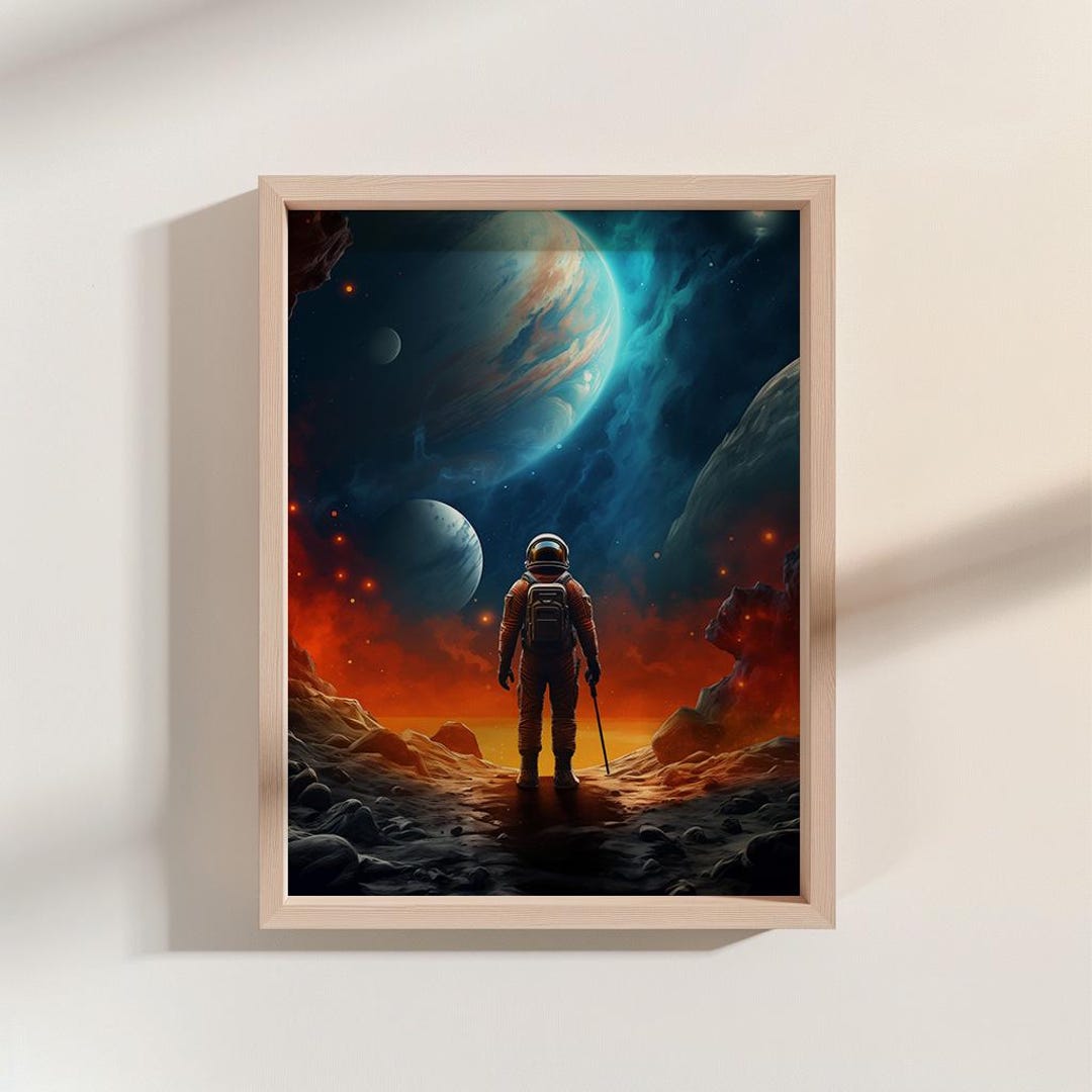 Cosmic Explorer, Digital Poster, Digital Print, Printable Wall Art - Etsy