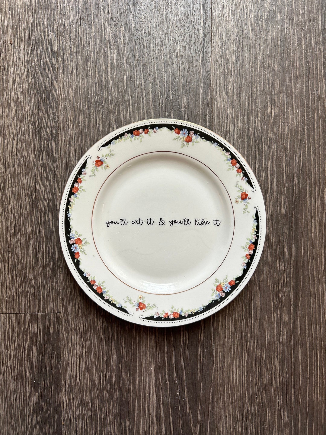 Vintage Plate Youll Eat It and Youll Like It Sassy Swear - Etsy