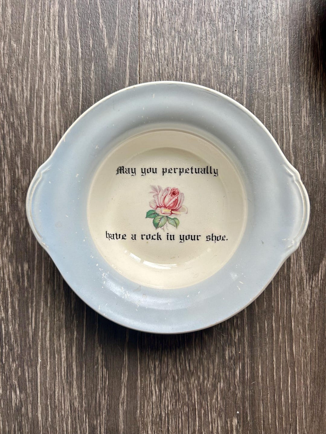 Vintage Small Bowl I Curse Thee! With a Rock in Your Shoe!! Sassy Swear ...