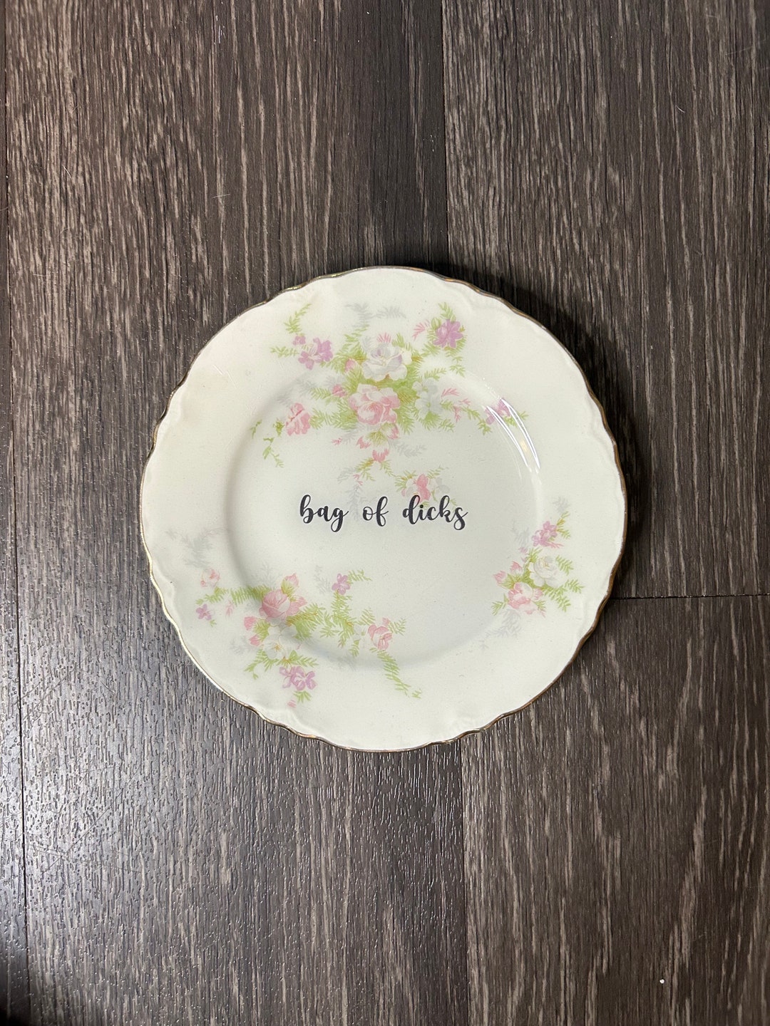 Vintage Plate RENTAL SWEET RENTAL Sassy Swear Words China Plates - Etsy