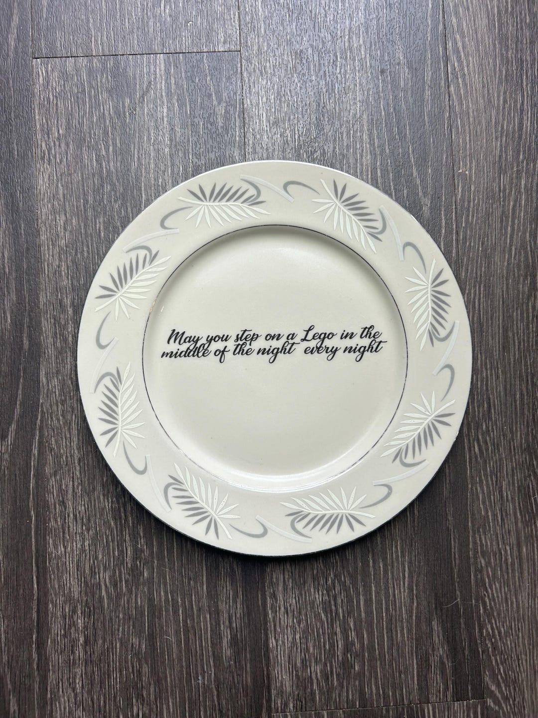 Vintage Plate STEP on a LEGO Sassy Swear Words China Plates - Etsy