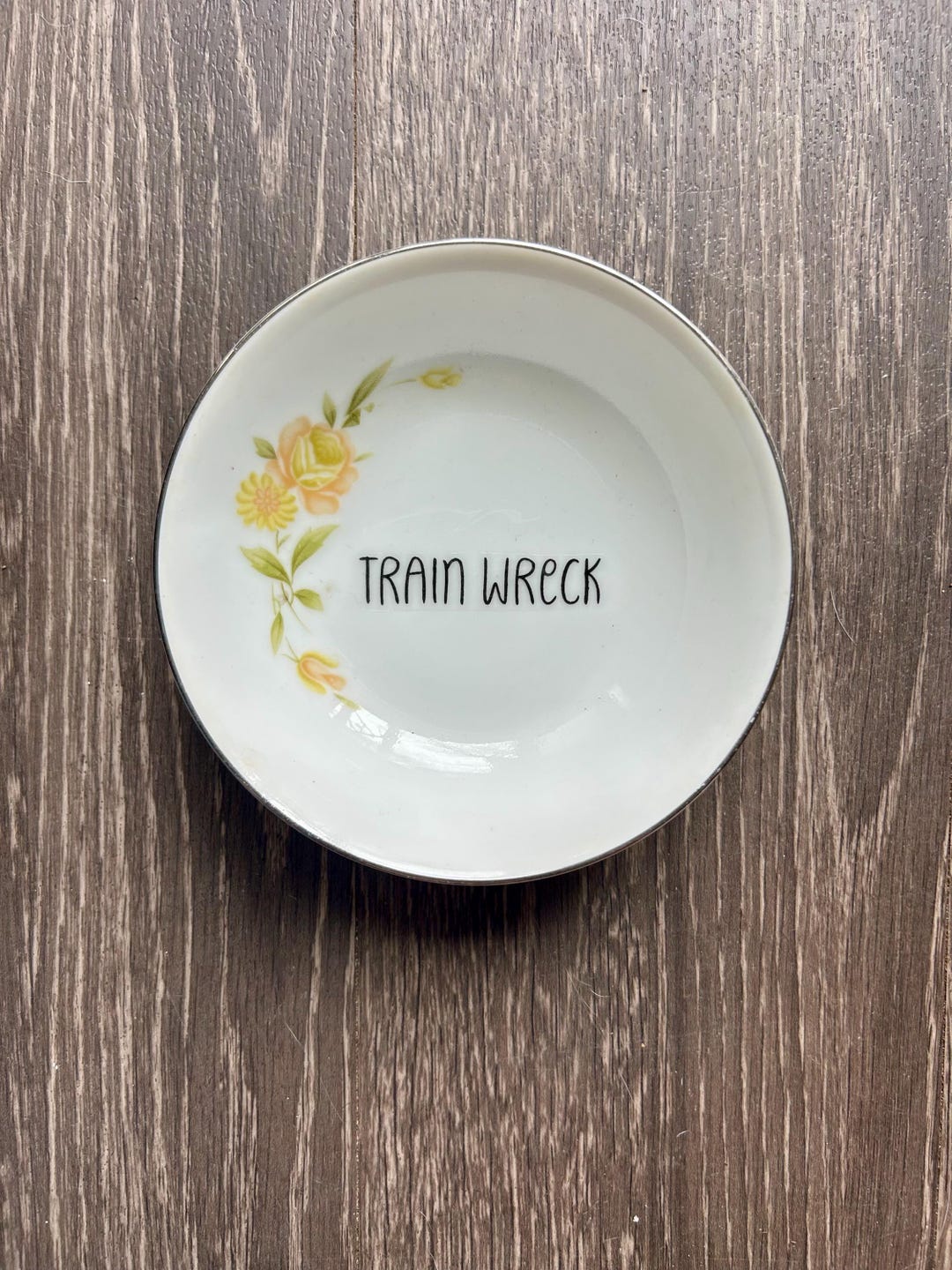 Vintage Plate Train Wreck Sassy Swear Words China Plates - Etsy