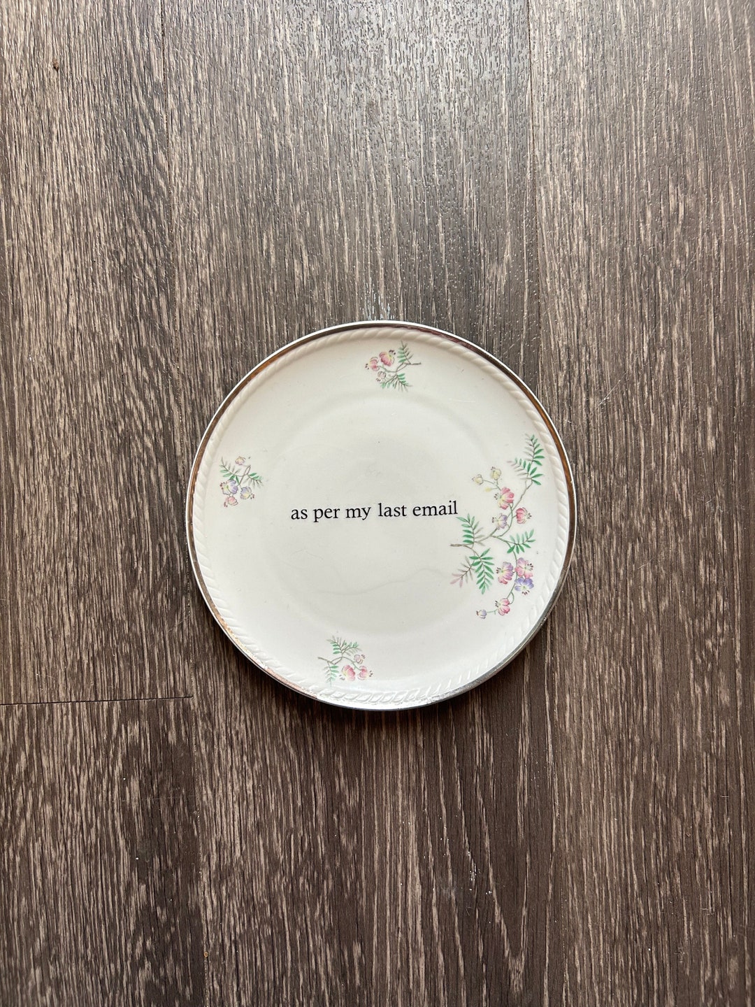 Vintage Plate as per My Last Email Sassy Swear Words China Plates - Etsy