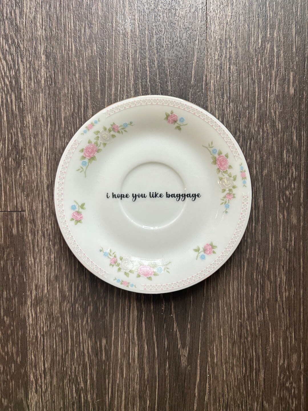 Vintage Plate I Hope You Like Baggage Sassy Swear Words China Plates - Etsy