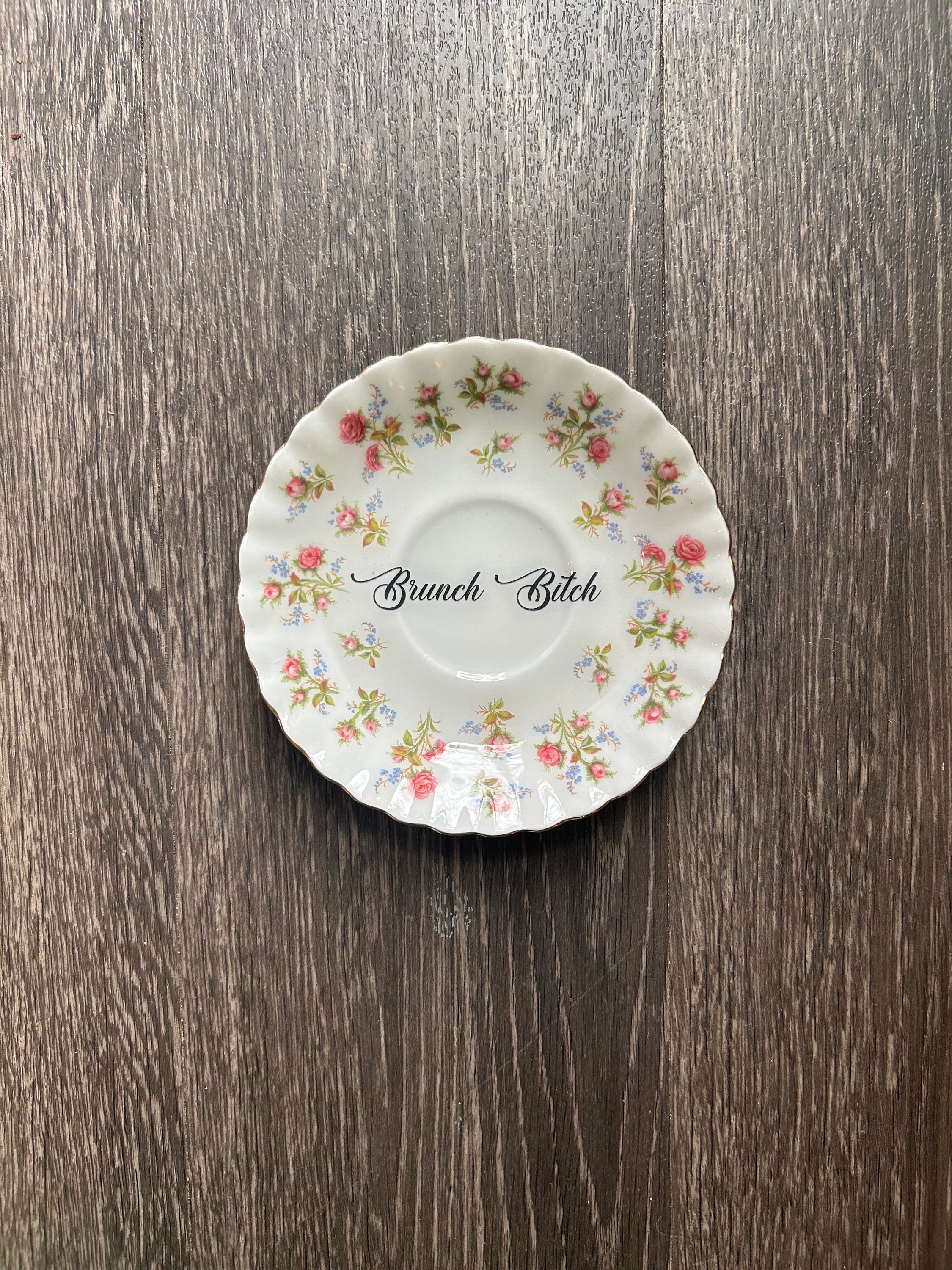 Vintage Plate BRUNCH BITCH Sassy Swear Words China Plates - Etsy