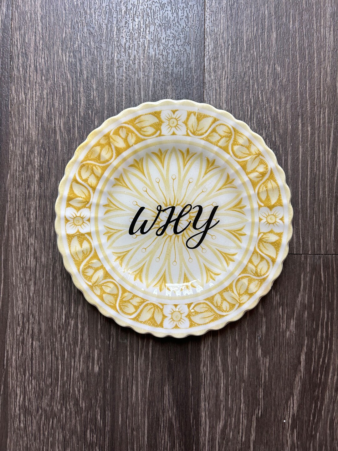 Vintage Plate WHY Sassy Swear Words China Plates - Etsy