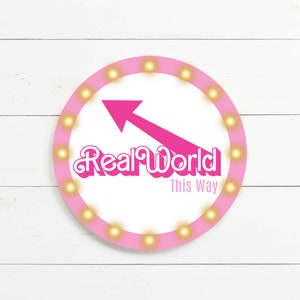 Real World This Way Wood Circle Decor - Etsy