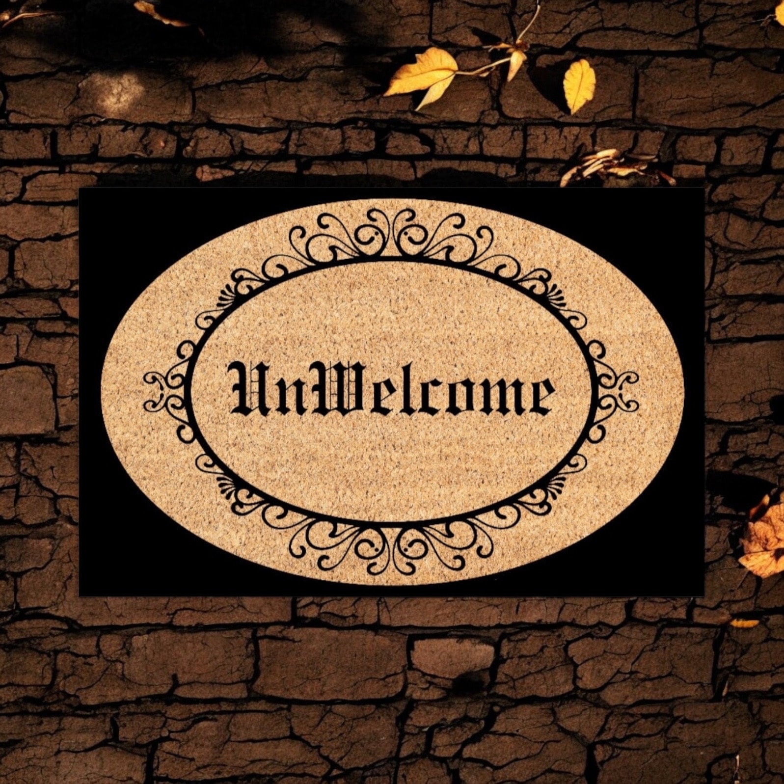 Unwelcome Door Mat | Gothic Aesthetic Decor | Halloween Welcome Mat - Etsy