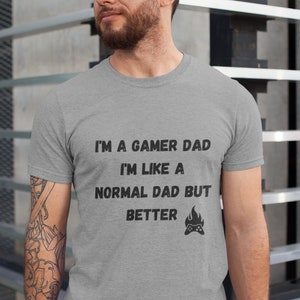 Gamer Dad Shirt, Daddy Shirt Player, Men's Best Dad Shirt, Funny Father ...
