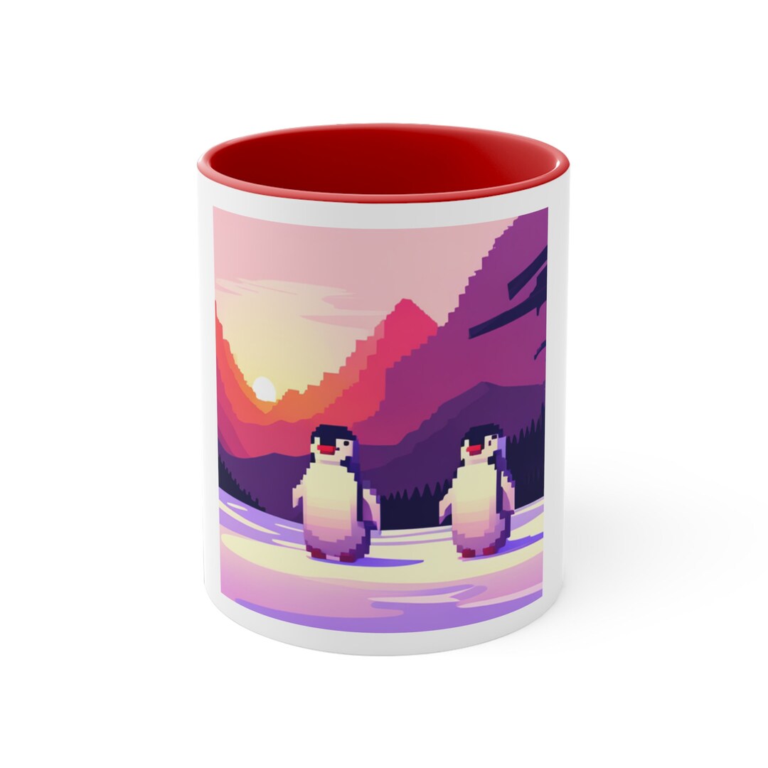 Accent Coffee Mug, 11oz Penguin Coffee Mug - Etsy