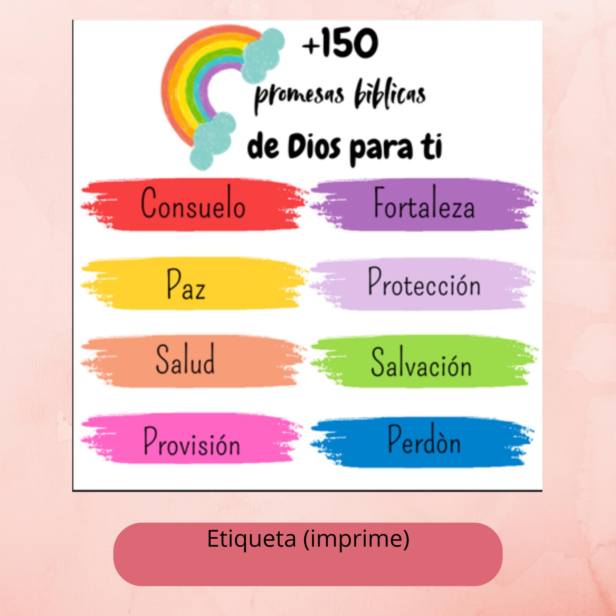 Personalized Printable Bible Verse Jar: Promises With Colors, Daily ...