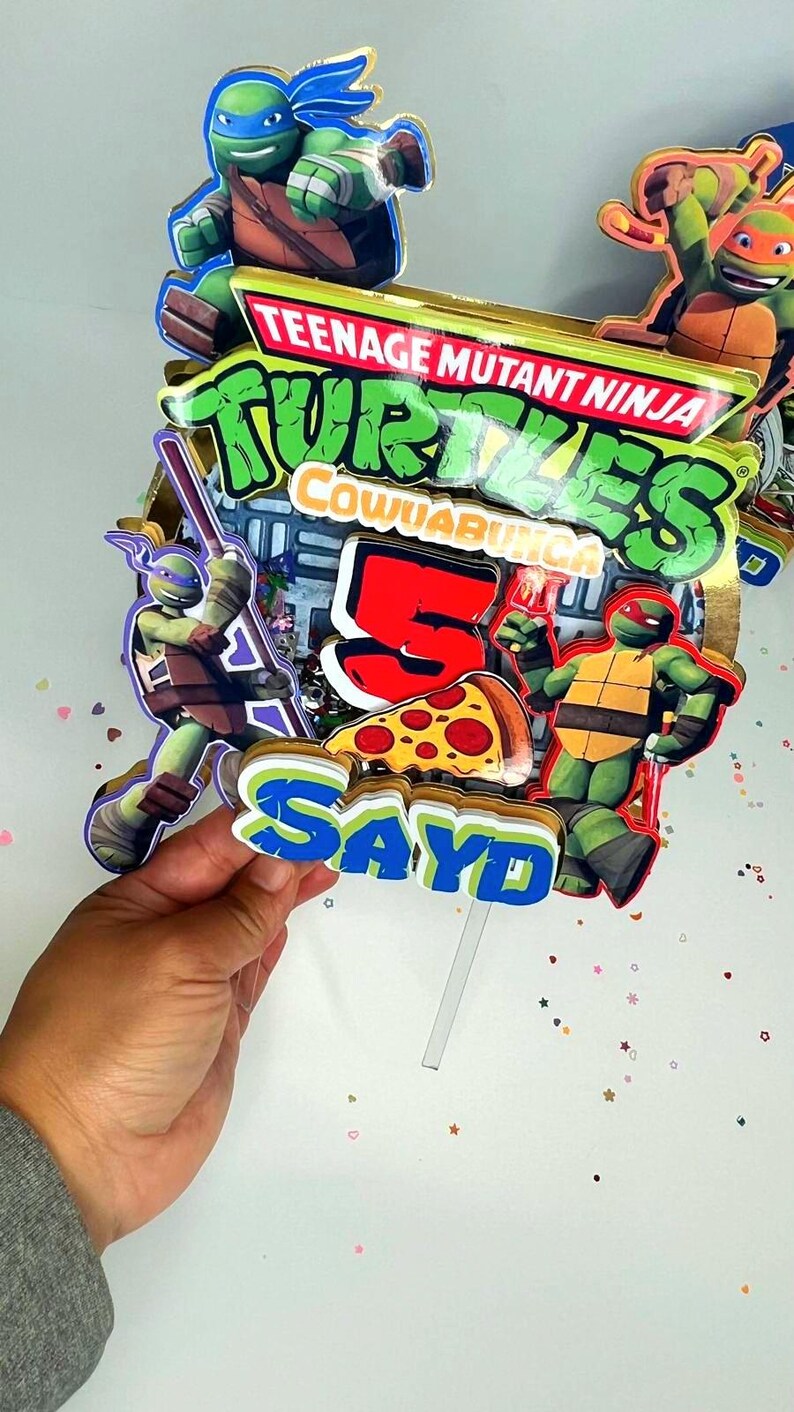 Ninja Turtles Cake Topper - Party Decor Ninja Turtle, Ninja Turtles ...