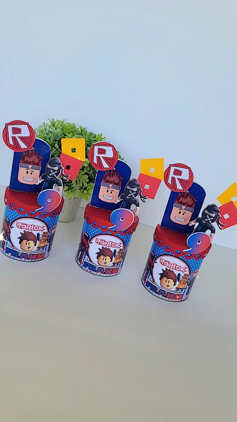 Roblox Party Roblox Custom Boxes Roblox Chocolate Wrappers Roblox Potato Cans Pringles