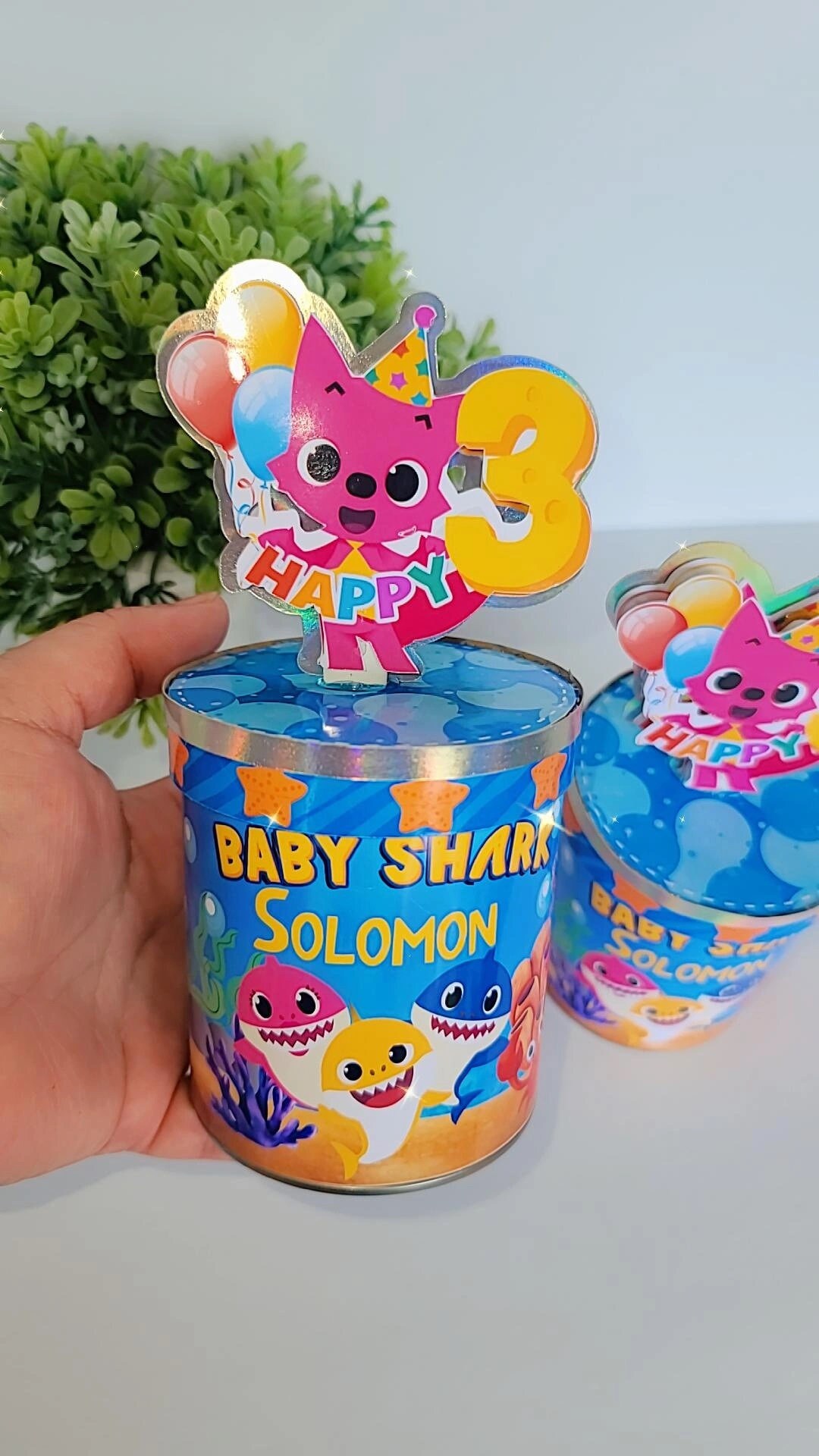 Baby Shark Boy Favor Box, Baby Shark Gift Bag, Baby Shark Gift Bag ...