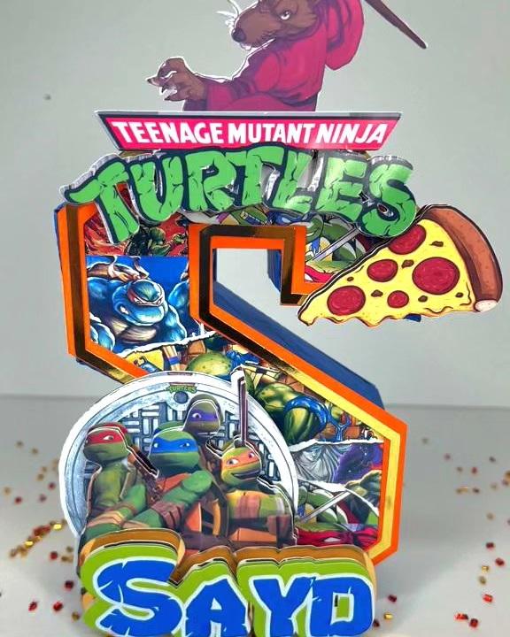Ninja Turtles Cake Topper - Party Decor Ninja Turtle, Ninja Turtles ...