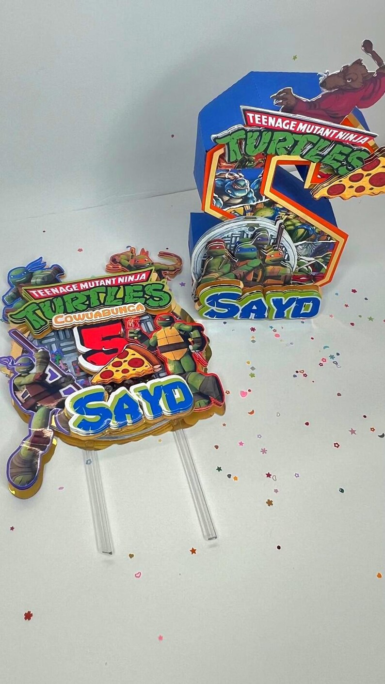 Ninja Turtles Cake Topper - Party Decor Ninja Turtle, Ninja Turtles ...