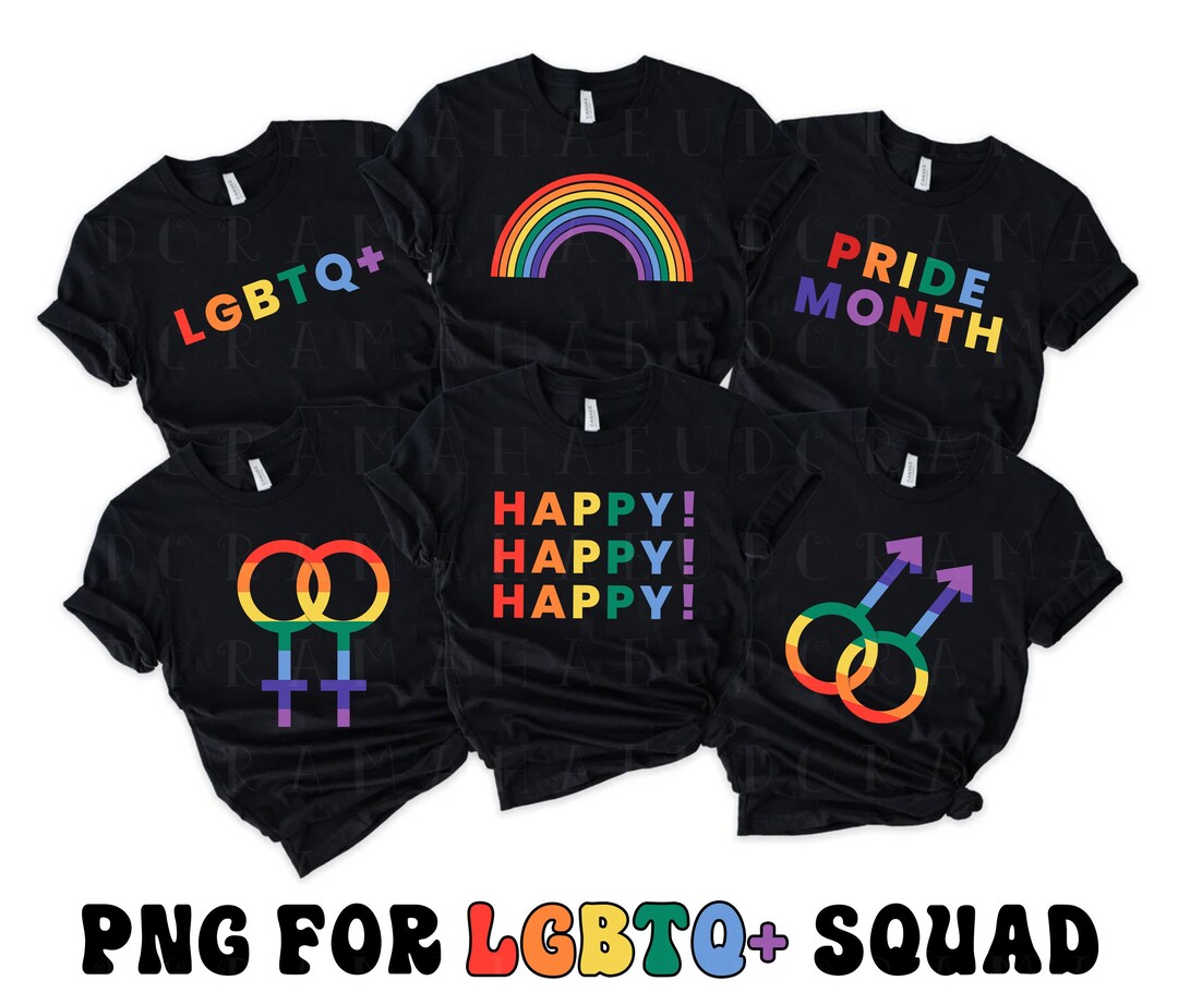 LGBTQ Squad Png LGBT Png Bundle Gay Pride Png Files - Etsy