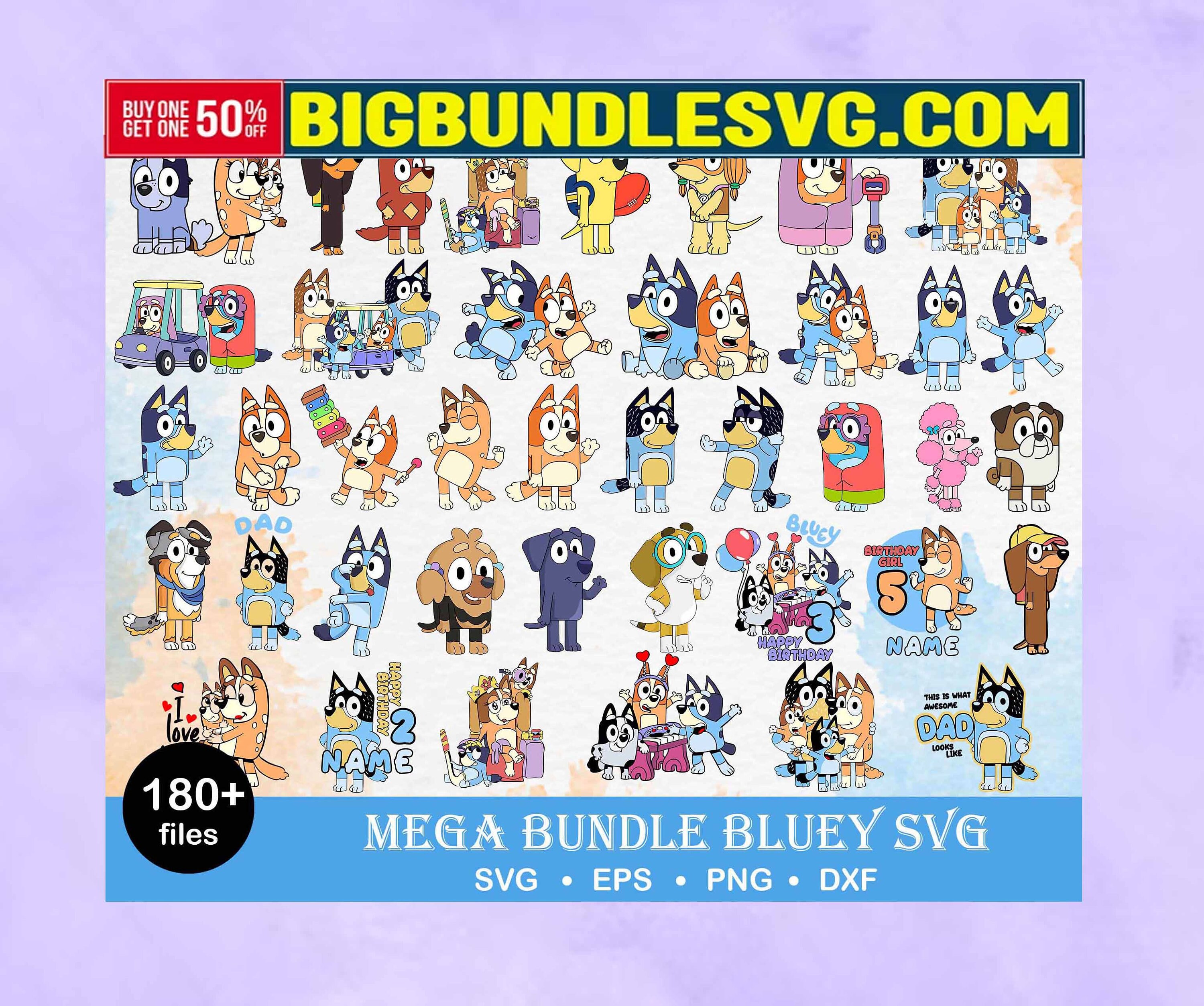 Bluey SVG Bundle Bluey Cut Files for Cricut Bluey Svg - Etsy