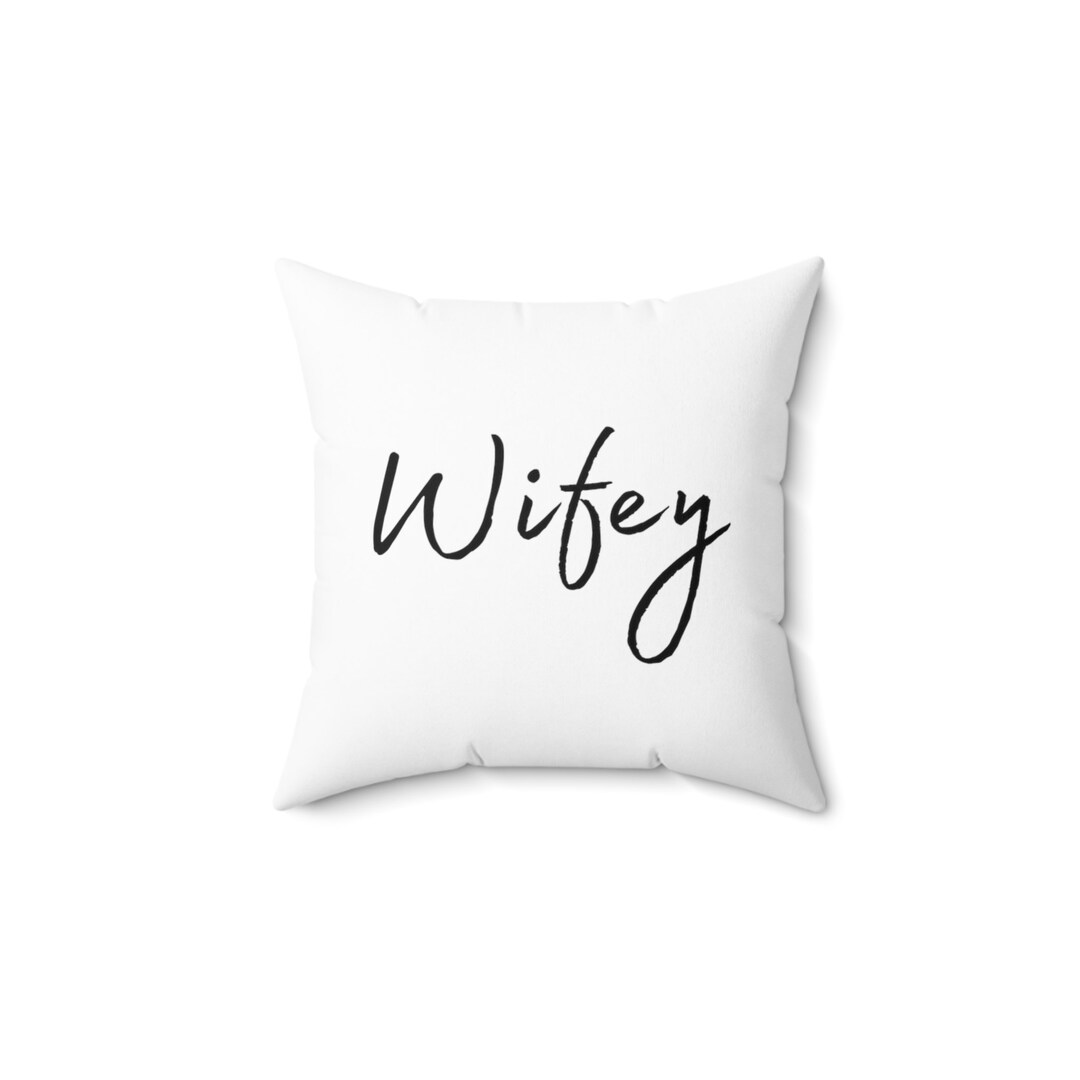 Wifey, Hubby, New Married Couple Pillows, Newlywed, Bride and Groom ...