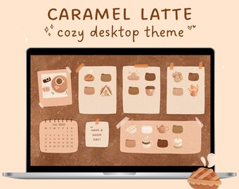 Cozy Autumn Desktop Organizer Wallpaper & Folder Icons - Etsy