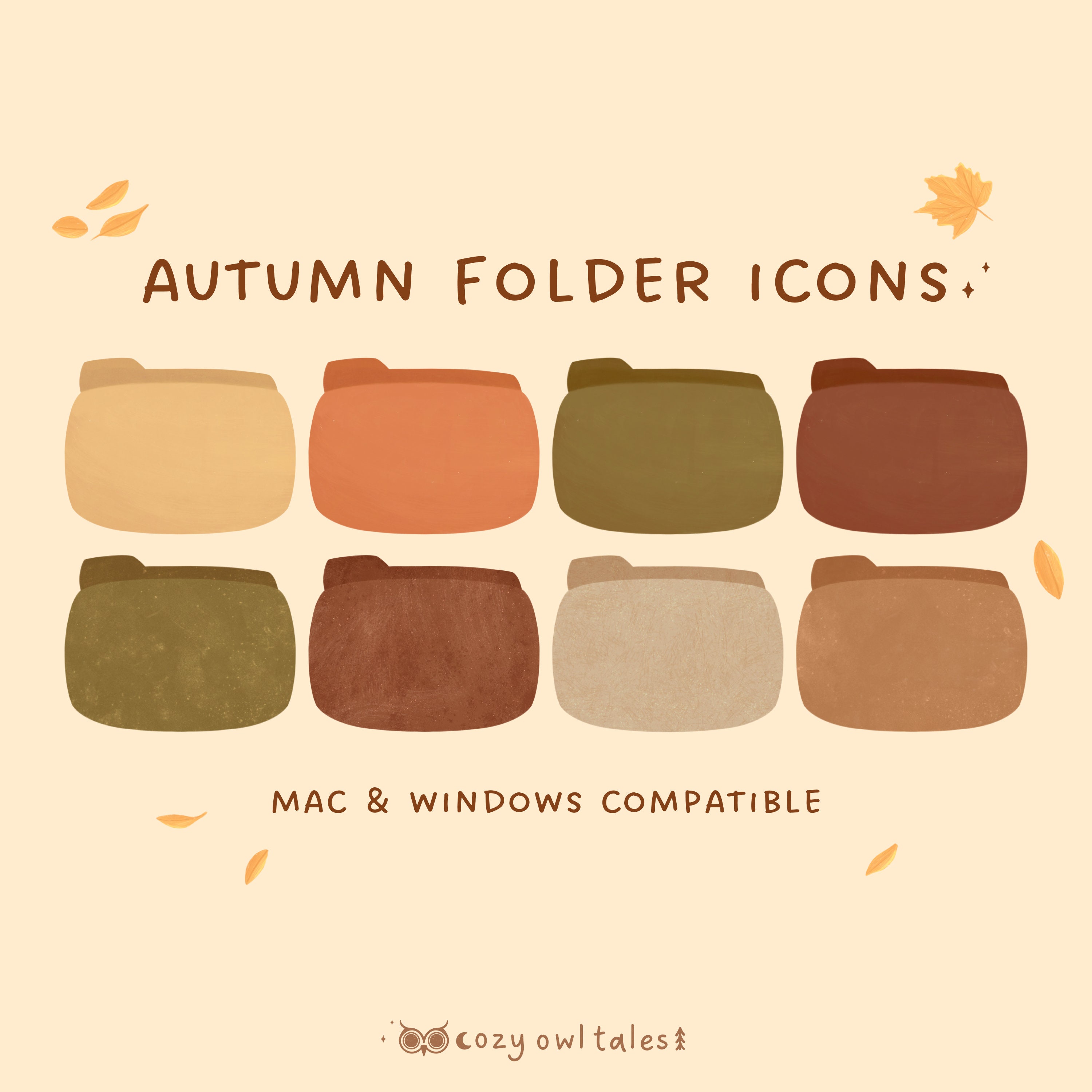 Autumn/fall Folder Icons for Mac and Windows (png and Ico) | Pumpkin ...