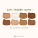 Beige Folder Icons for Mac and Windows png and Ico Caramel Latte Cozy ...