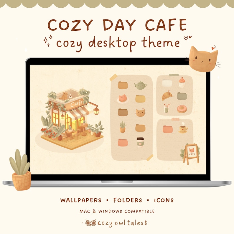 Desktop Wallpaper Organizer + Folder Icons for Mac and Windows (png and ...