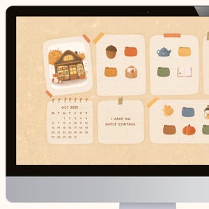 Desktop Wallpaper Organizer 2024-2025 Calendar & Quotes + Folder Icons ...