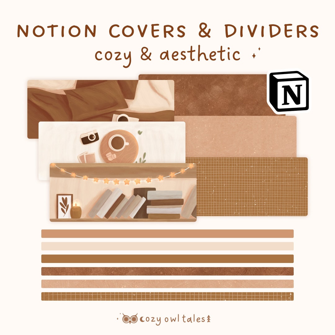 Notion Covers for Notion Templates | Hand-drawn Beige Notion Covers and ...