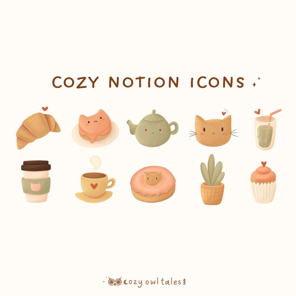 Notion Icons for Notion Templates | Hand-drawn Notion Icons From Cozy ...