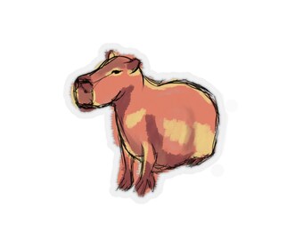 Capybara Sticker colorful Vinyl 2 Inches - Etsy