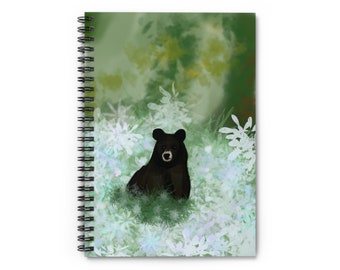 Bear Cubs Baby Bear Notebook Chart Spiral Notebook Ruled Line Forest ...
