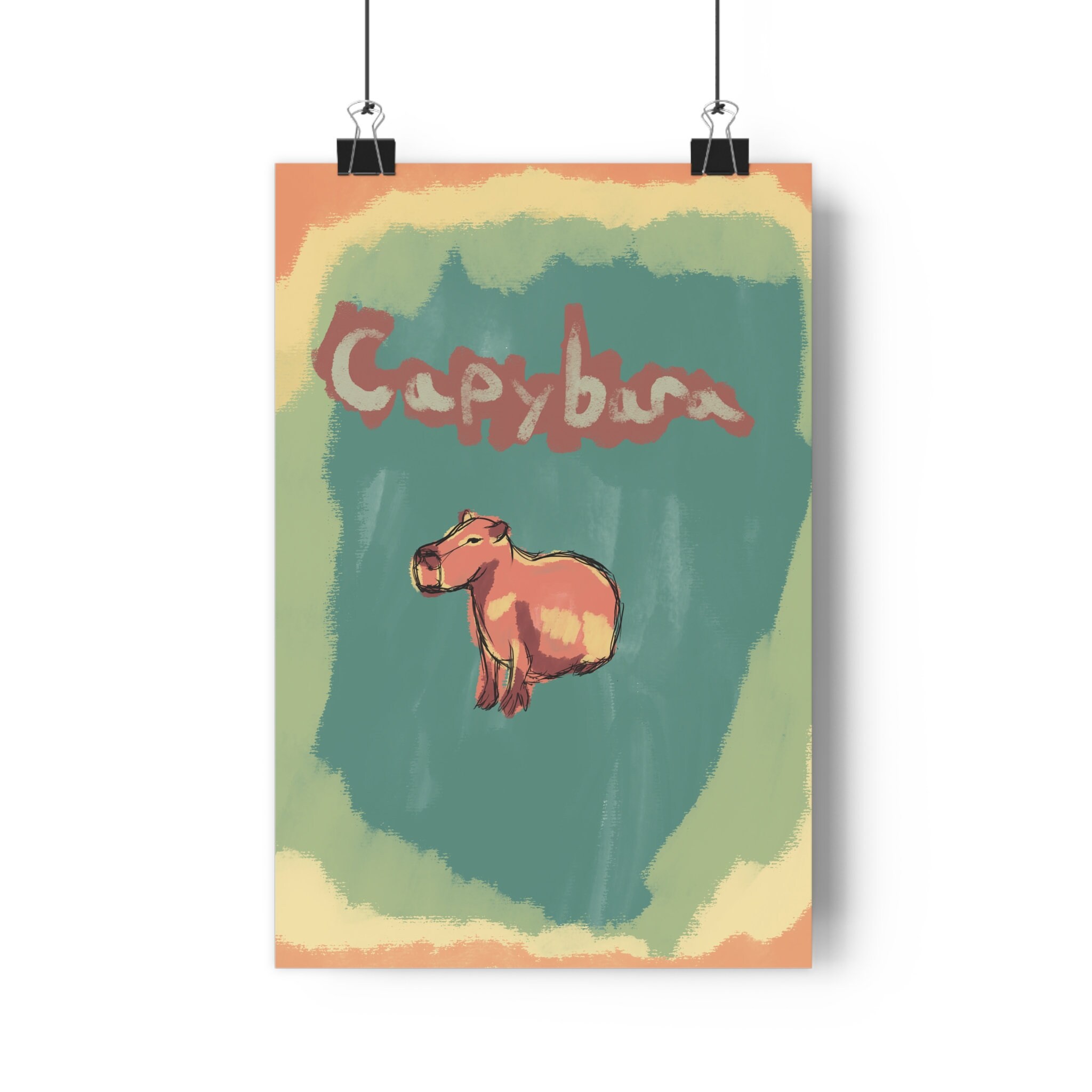 Capybara Art Print - Etsy