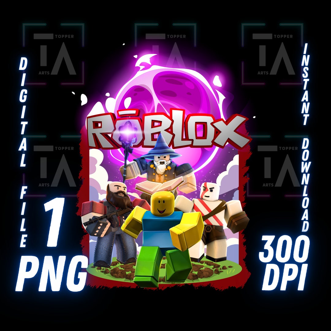 Roblox PNG Video Game Clipart Transparent Image Printable Sticker ...