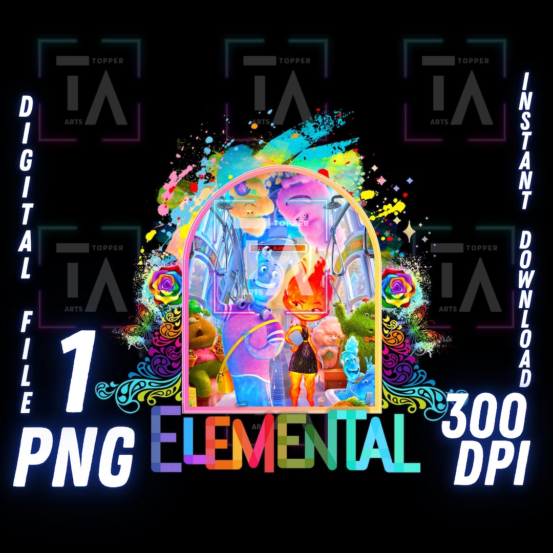 Elemental Png, Transparent Image, Printable Elemental, Digital File ...