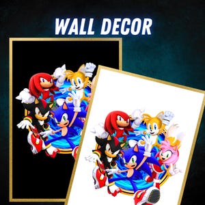 Sonic the Hedgehog Printable Digital Clipart Transparent PNG File ...