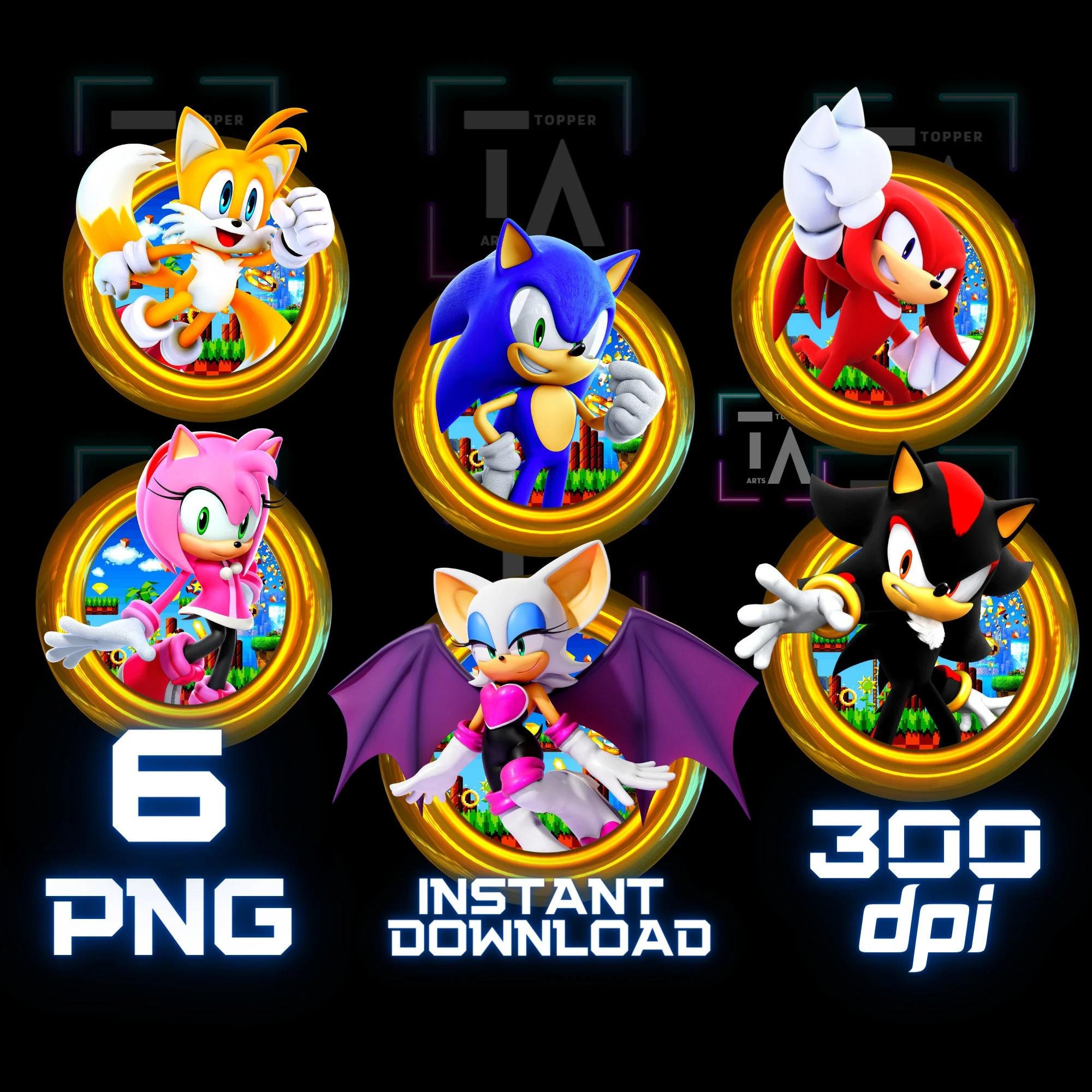 Paquete PNG de Sonic the Hedgehog, paquete de imágenes prediseñadas de ...