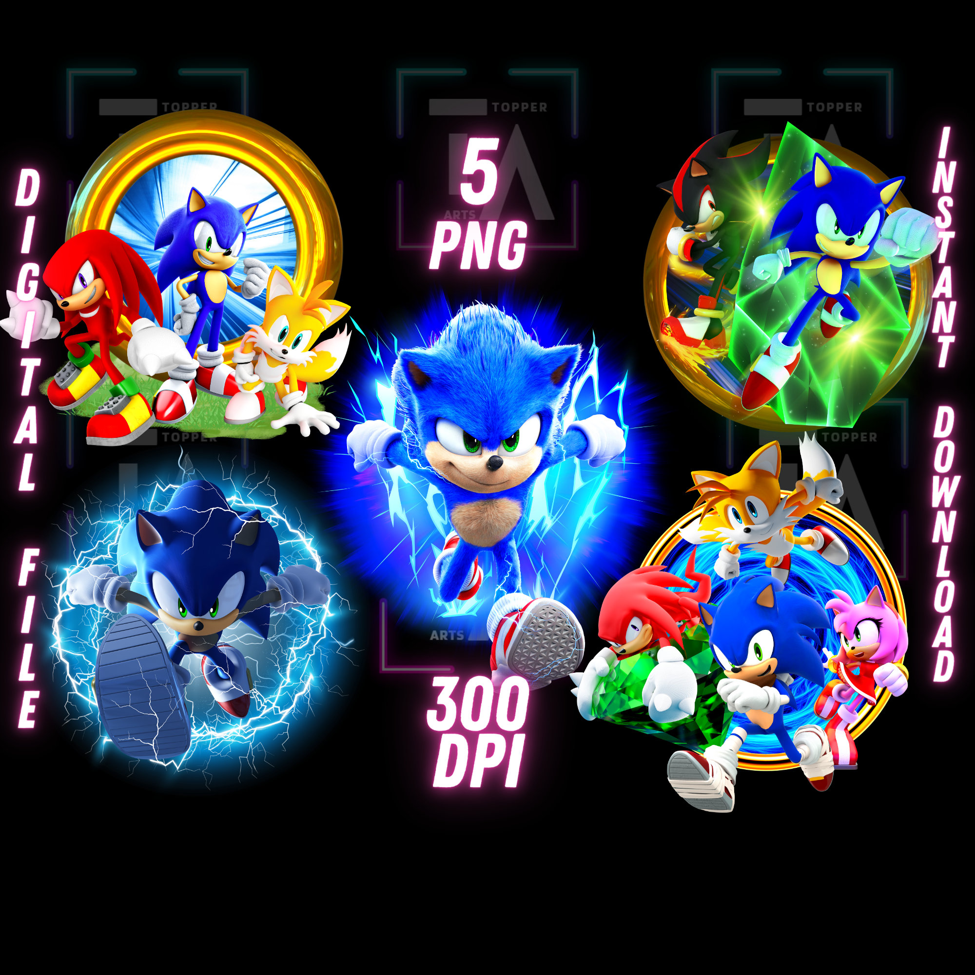 Sonic The Hedgehog Logolettertype Sonic The Hedgehog Logo Etsy