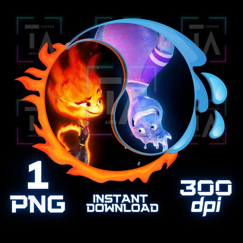 Elemental Movie Sticker - Etsy