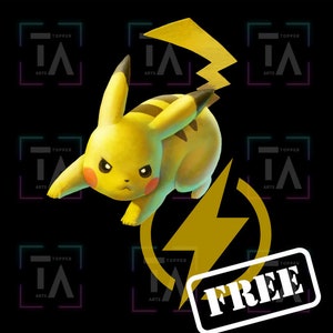 Pikachu PNG Poke Mon Cricut T Shirt Sublimation Sticker Wall Paper Clip ...